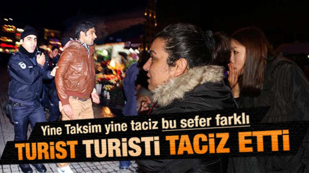 Taksim Meydanında Japon Turiste Taciz