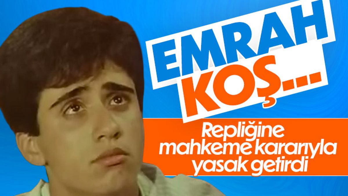 Emrah, 'Emrah koş...' repliğinin montajlarını kaldırttı