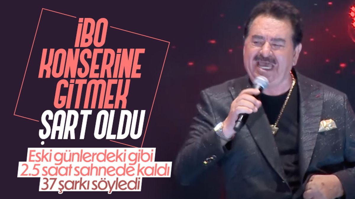 İbrahim Tatlıses'ten konser rekoru: Ara vermeden 37 şarkı seslendirdi