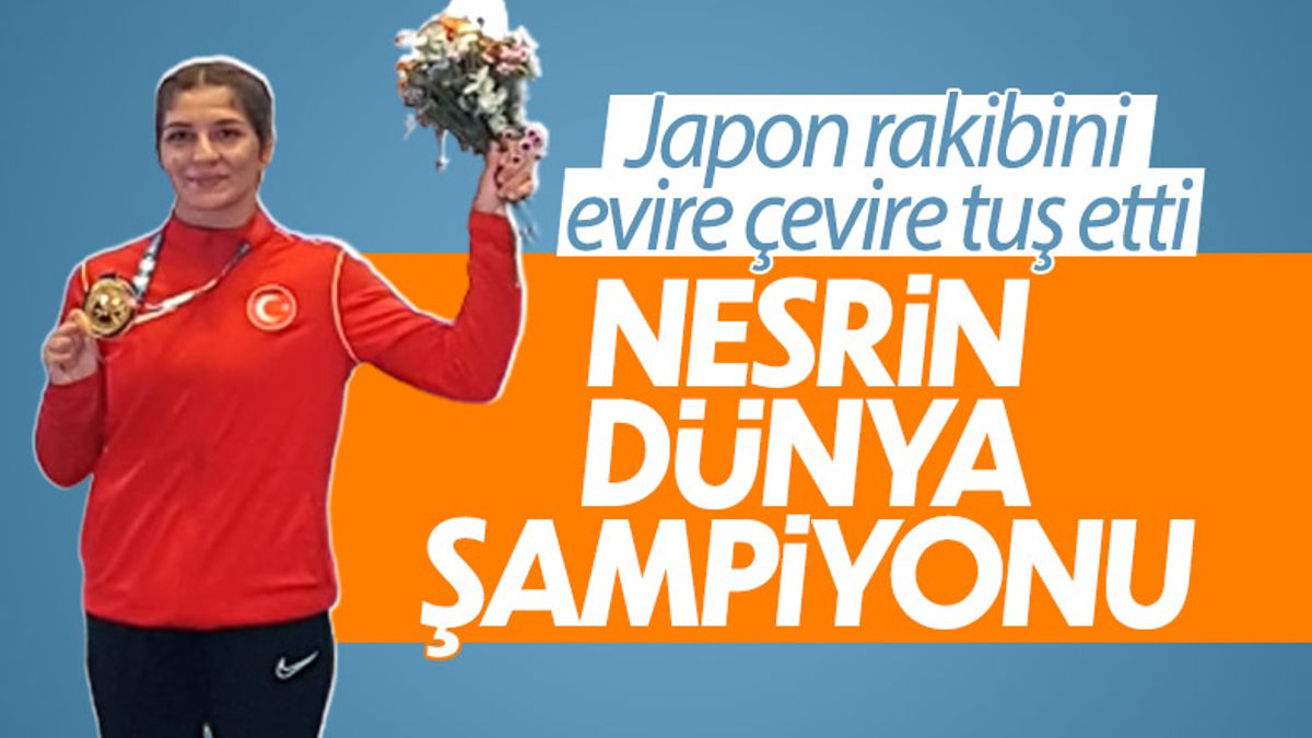 Genç güreşçi Nesrin Baş Dünya Şampiyonu