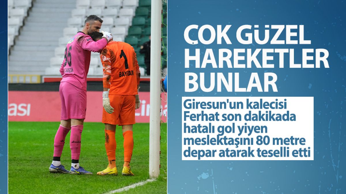 Giresunsporlu Ferhat Kaplan'dan alkışlanacak hareket