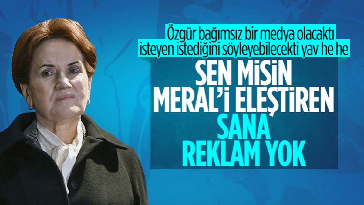 Meral Akşener'i eleştiren TELE1'e şok: İyi Parti reklamı kesti
