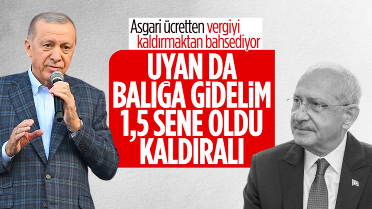 Cumhurbaşkanı Erdoğan: Biz asgari ücreti vergi dışı bırakalı neredeyse ...