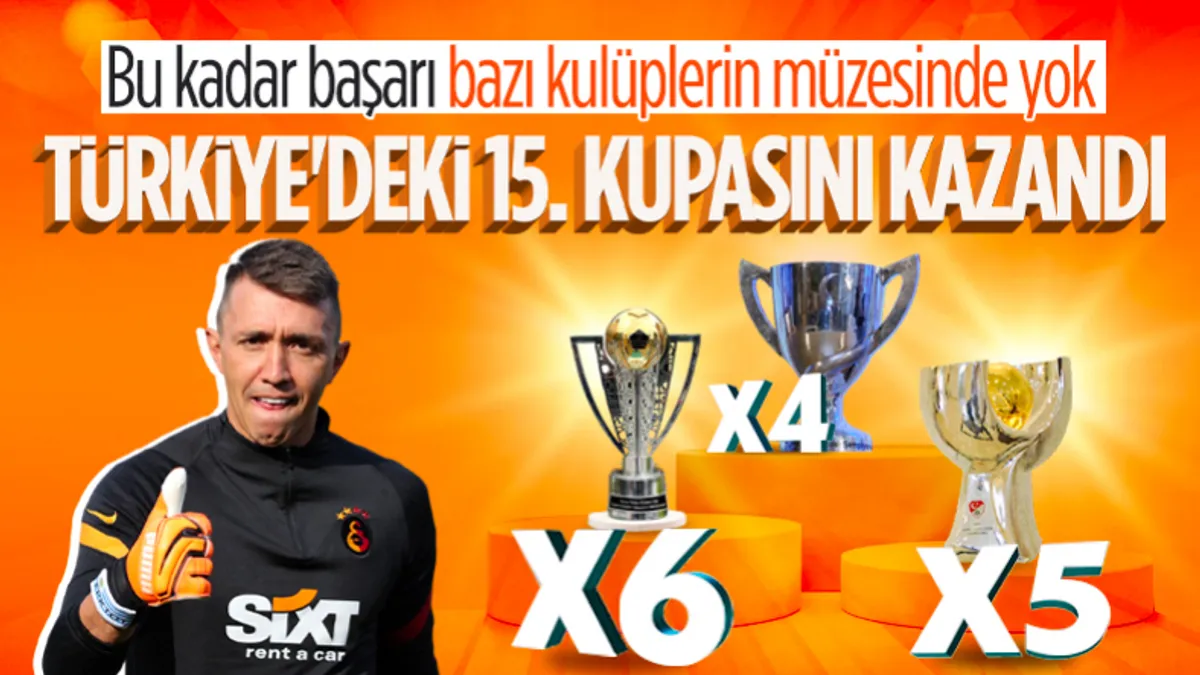 Fernando Muslera, Galatasaray'da 15. kupasını kazandı