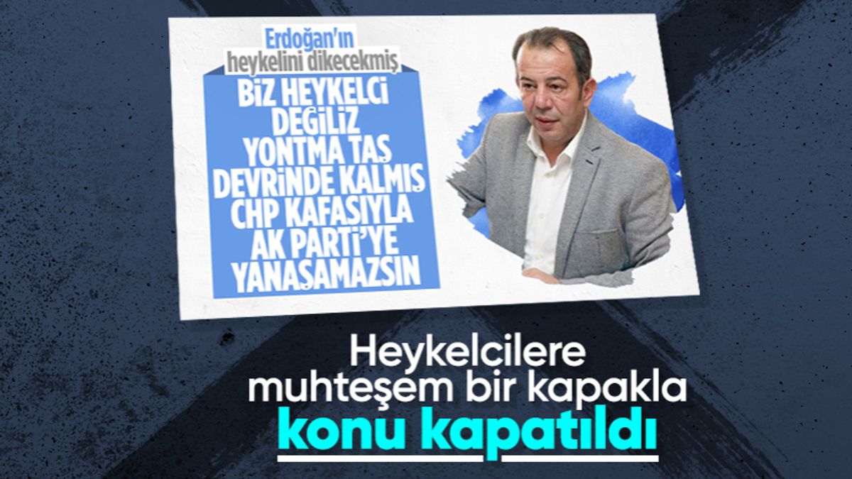 Cumhurbaşkanı Erdoğan'dan Tanju Özcan'a: Devlet adamları heykelleri ile değil hizmetleri ile anılır