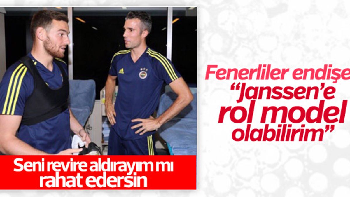 Van Persie: Janssen'e rol model olabilirim