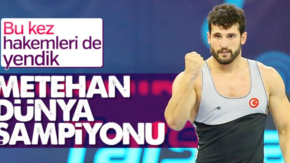 Dünya Güreş Şampiyonası'nda Metehan Başar'dan altın madalya