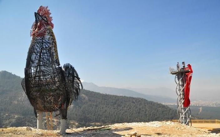 Denizli'ye dev horoz heykeli - En Son Haber